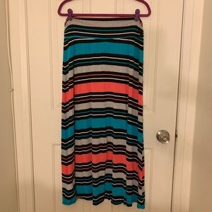 Merona | Skirts | Merona Long Colorful Skirt Size L | Poshmark